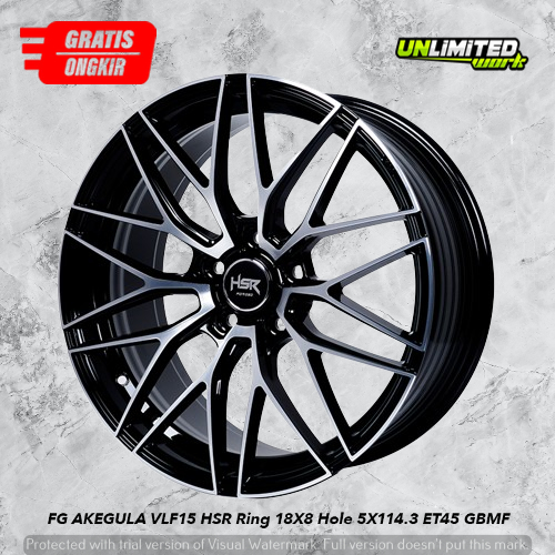 Jual Jual Velg Racing Flow Forming Original HSR FG AKEGULA R18 - Pelek ...