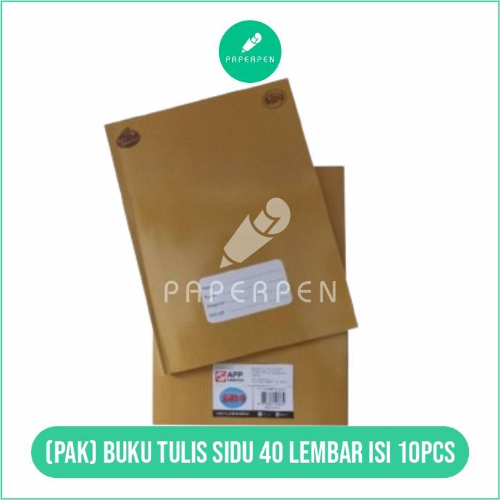 Jual (PAK) BUKU TULIS SIDU 40 LEMBAR ISI 10PCS BUKU SIDU KRAFT | Shopee ...