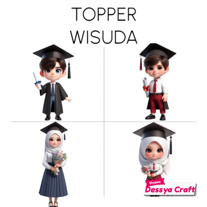 Jual Topper Wisuda Lucu Murah || Topper Wisuda Anak SD || Topper Wisuda Anak SMP | Shopee Indonesia