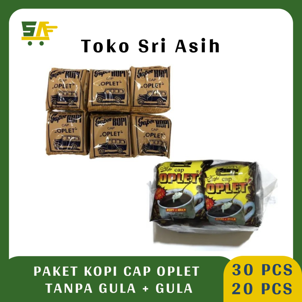 Jual Paket Kopi Cap Oplet Bogor Hitam Tanpa Gula & Gula Renceng - Kopi ...