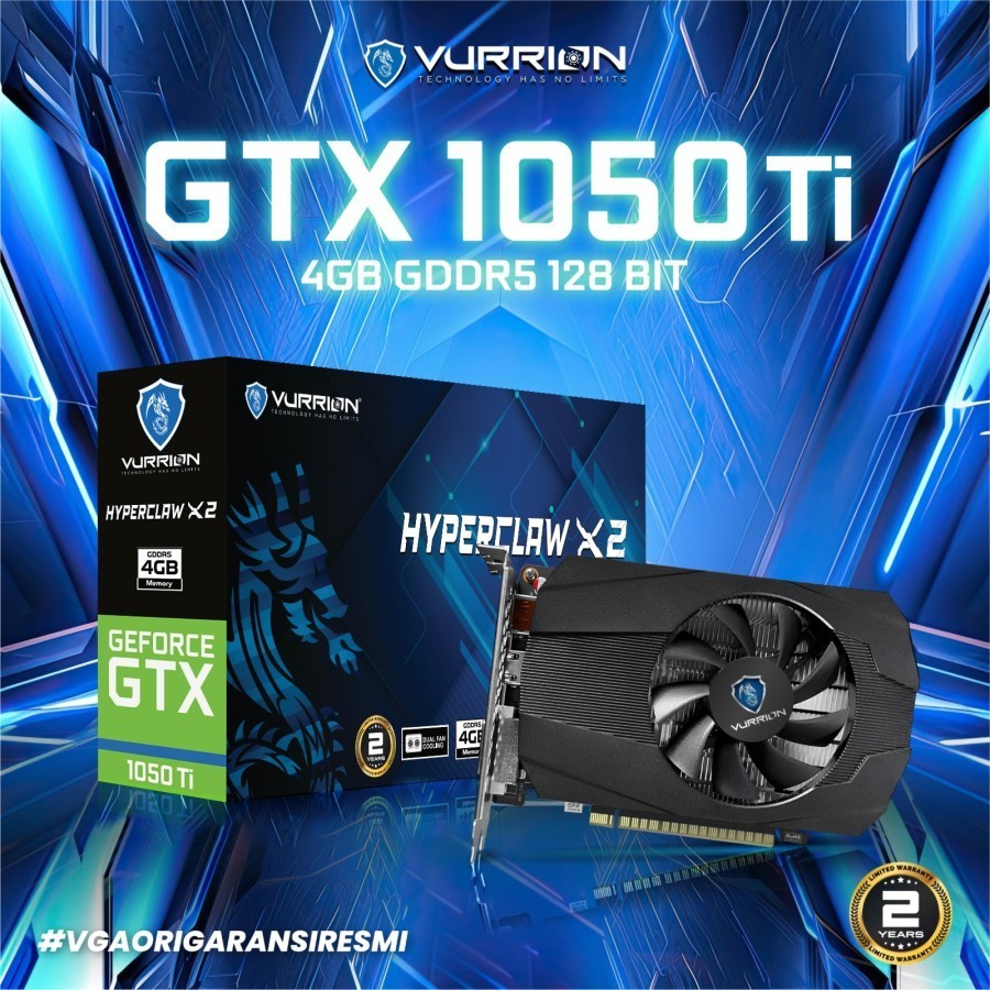 Jual Vurrion GeForce GTX 1050 Ti 4GB GDDR5 - Hyperclaw Single Fan ...