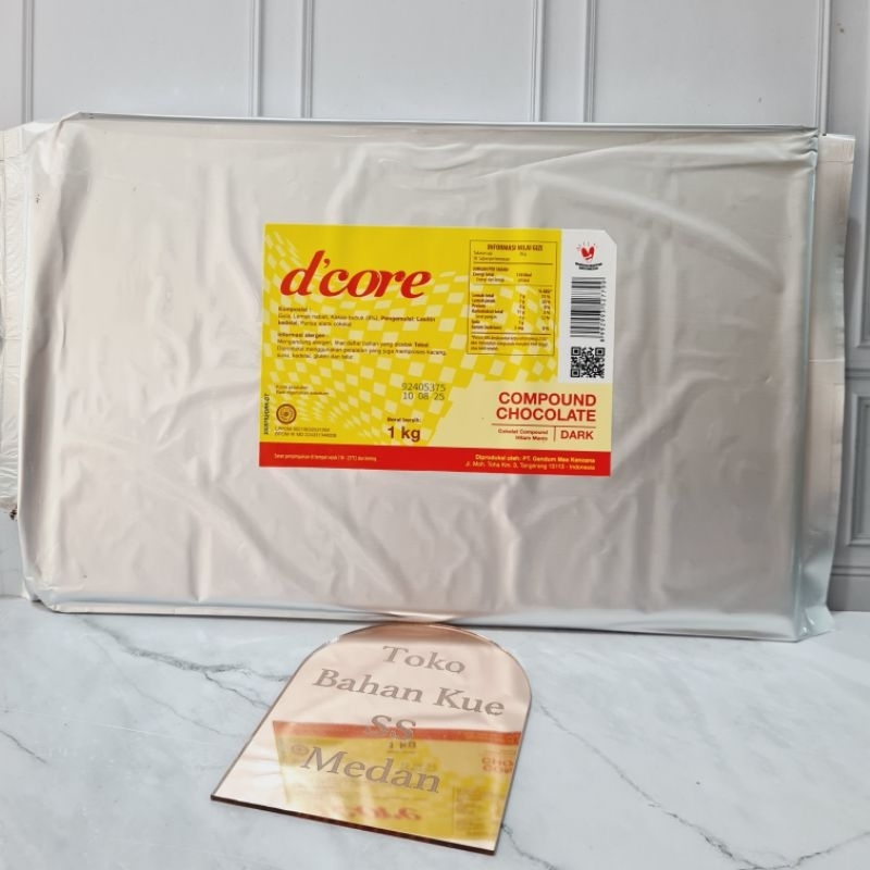 Jual Coklat Batang D'core / Dark Compound Chocolate Dcore 1kg | Shopee ...