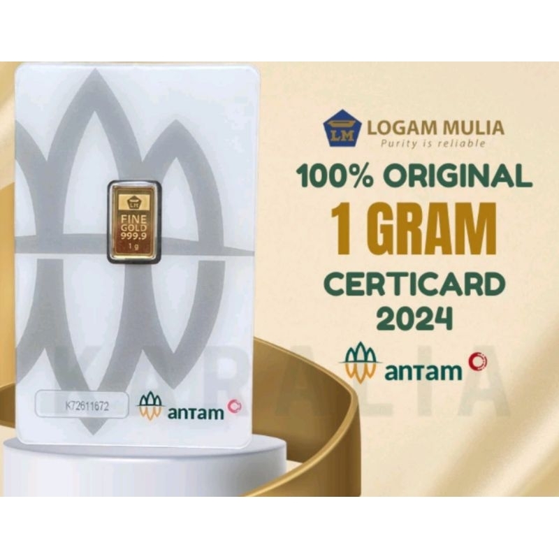 Jual Logam mulia 1gr,LM TERBARU CERTICARD 2024 | Shopee Indonesia