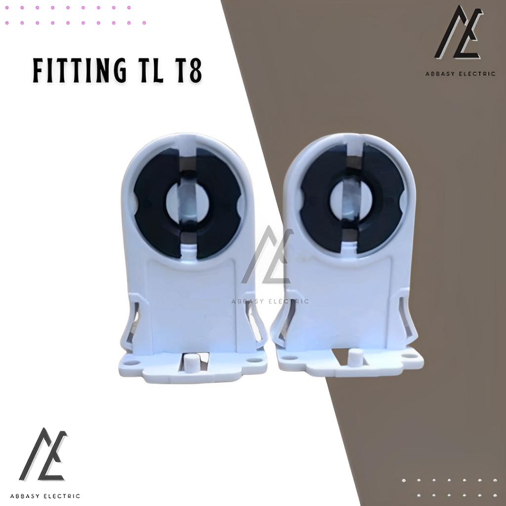 Jual HARGA UNTUK 2 PCS Fitting Lampu TL T8 LED Untuk Kaki Dudukan Neon ...