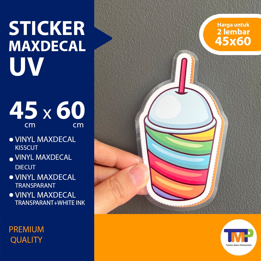 Jual Cetak Sticker / Stiker UV Gel Maxdecal Murah Cepat | Shopee Indonesia