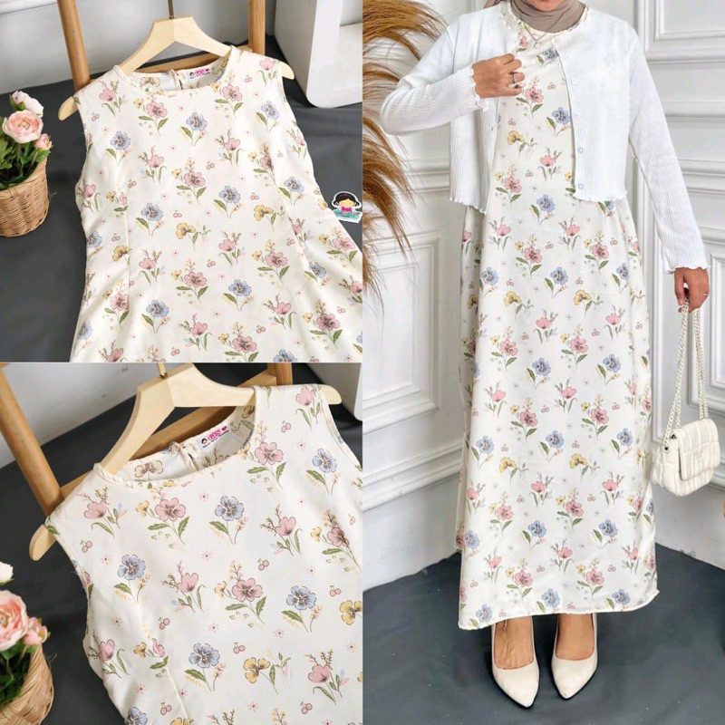 Jual CASHA - ZFS DRESS MAXI TIARA / HOURI SHAKILA DRESS / Kasual Inner ...