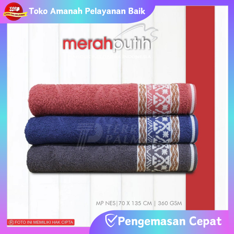Jual Handuk Mandi Dewasa Merah Putih Handuk Katun Kamar Mandi Handuk 70x135cm Lembut Katun
