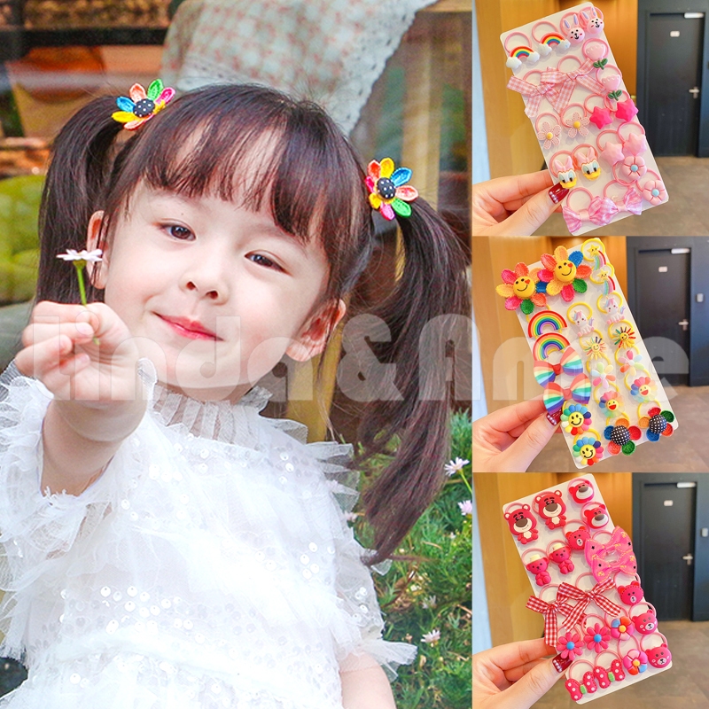 Jual [ISI 20PCS] Set Ikat Rambut Anak Karatker Lotso Bear Kuncir Rambut ...