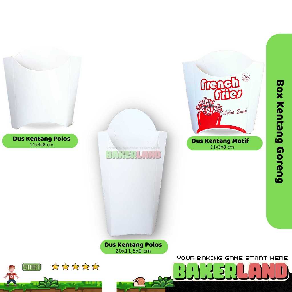 Jual Box Dus Kentang Goreng / Dus Kentang Goreng / Kemasan Kentang ...