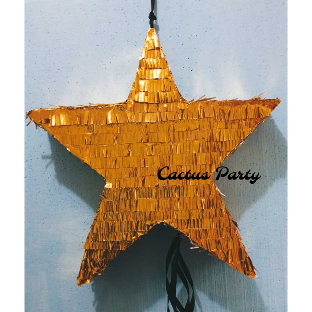 Jual Pinata Pukul/Pinata Tarik Karakter Ulang Tahun Motif Bintang Emas ...