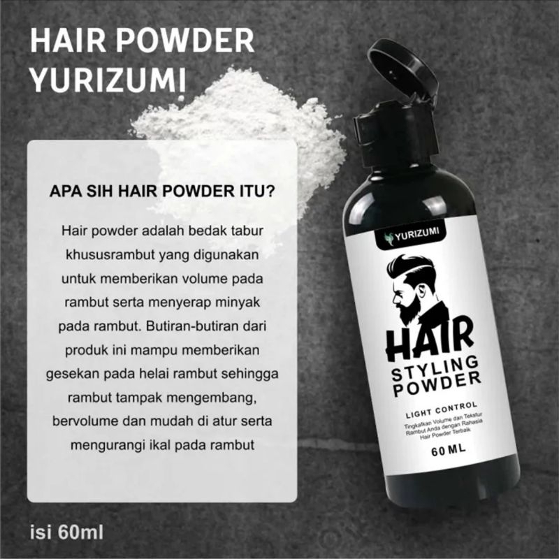Jual Yurizumi Hair Styling Powder Pomade Bubuk 60ml | Shopee Indonesia