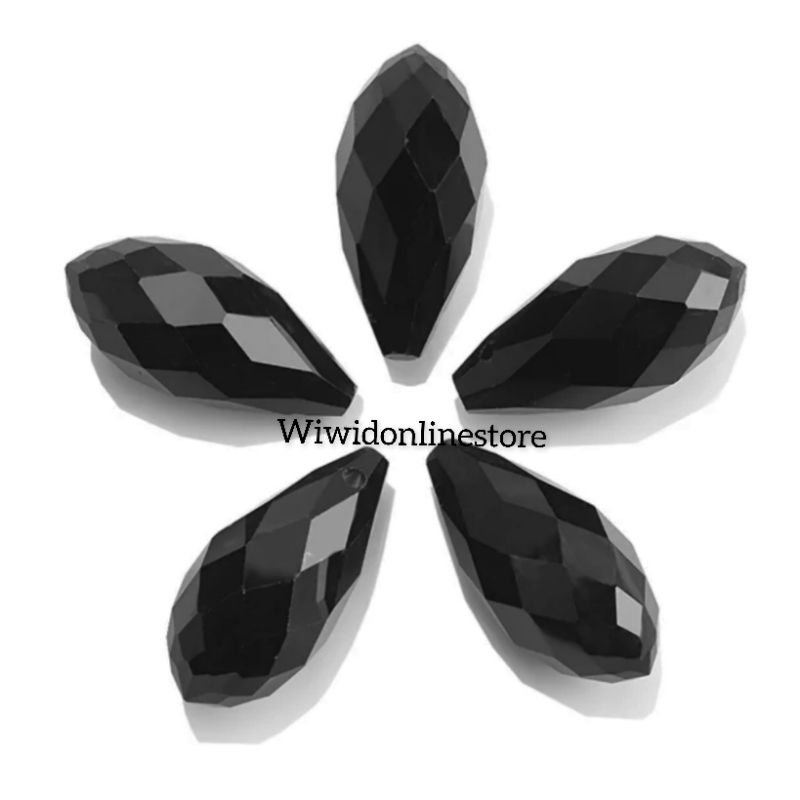 Jual 12 biji ) MANIK KRISTAL CEKO WATERDROP 6x12 mm | Shopee Indonesia