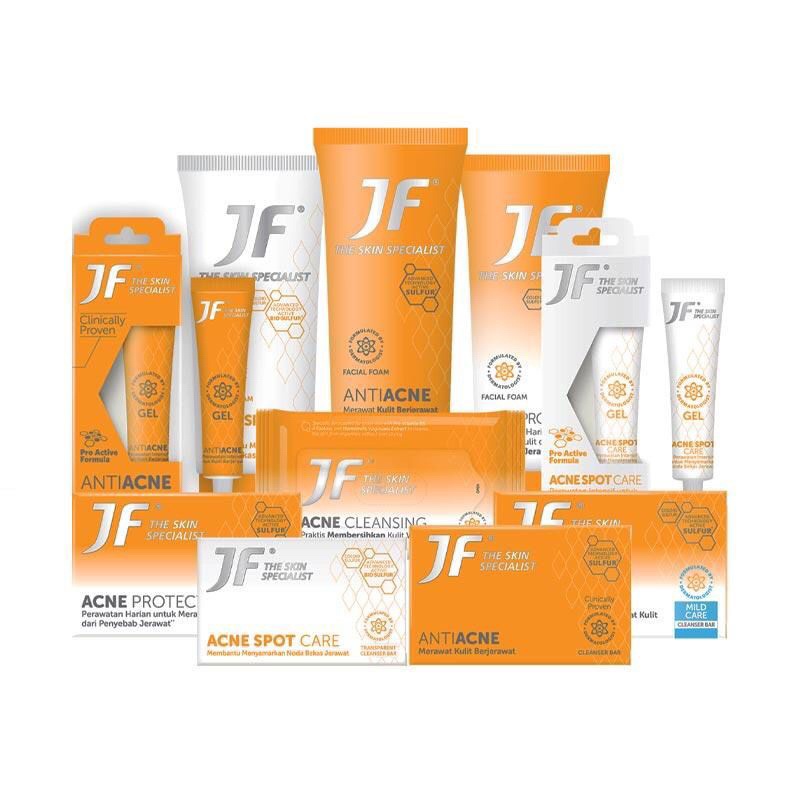 Jual JF Sulfur Facial Foam Anti Acne/Acne Protect/Acne Spot Care Sabun ...