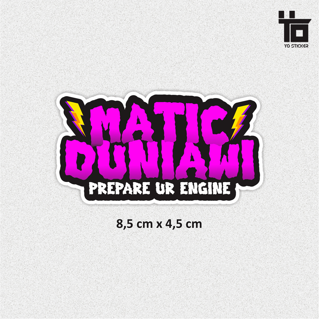 Jual STICKER MATIC DUNIAWI/MATIC DUNIAWI/STICKER MOTOR/STICKER VIRAL ...