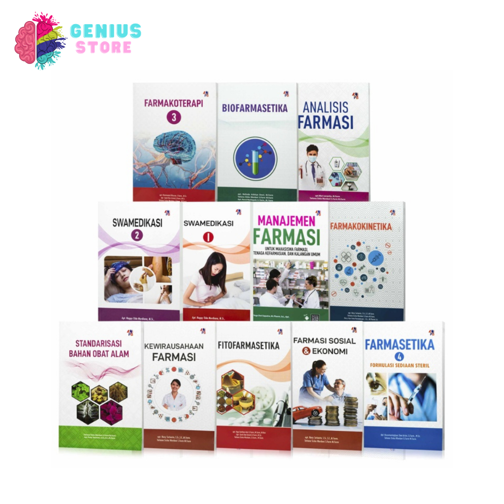 Jual Seri Buku Farmasi : Analisis Farmasi/Biofarmasetika/Farmakokinetika/Farmakoterapi 3 ...