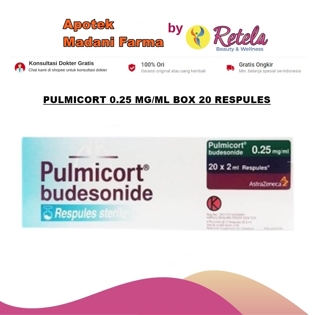Jual PULMICORT 0,25 MG/ML PER PACK ISI 5 RESPULES ORIGINAL | Shopee ...