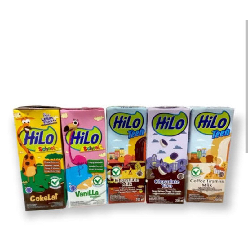 Jual HiLo susu UHT 200ml aneka varian | Shopee Indonesia