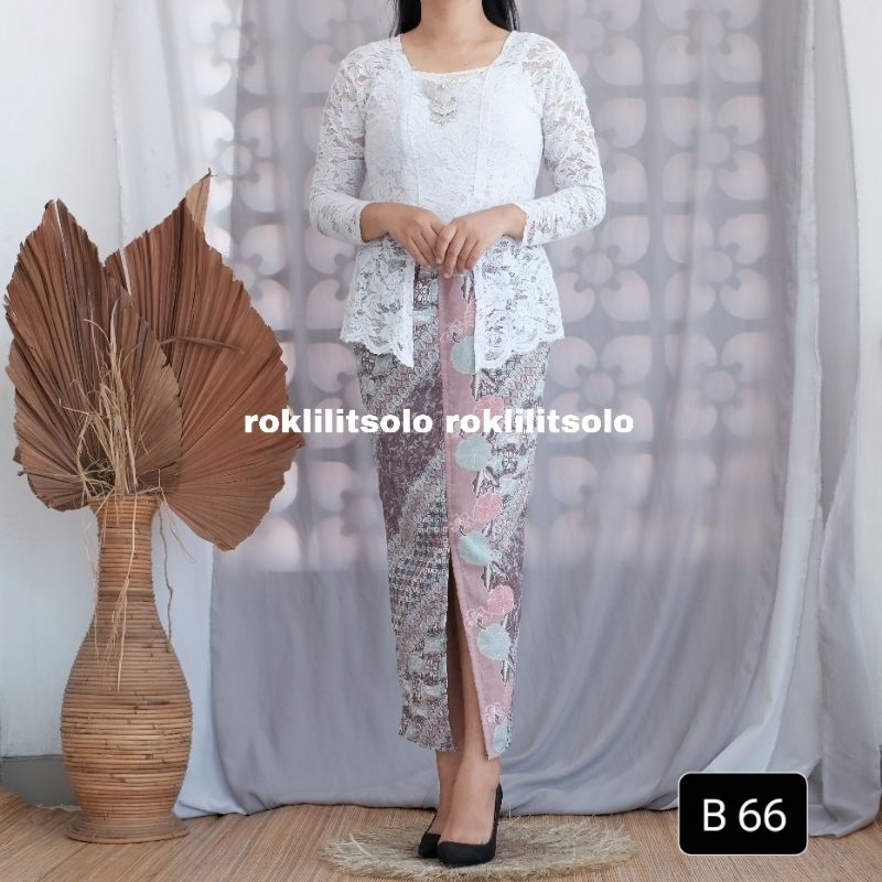 Jual Rok span batik Rok span belahan depan Rok batik kondangan Rok ...