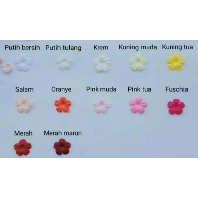 Jual Bunga Hana 2cm isi -+100 lembar | Shopee Indonesia