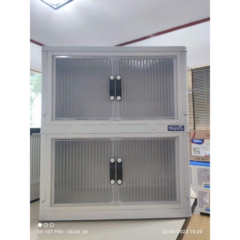 Jual lemari napolly polybox 2 SSN / lemari kost | Shopee Indonesia