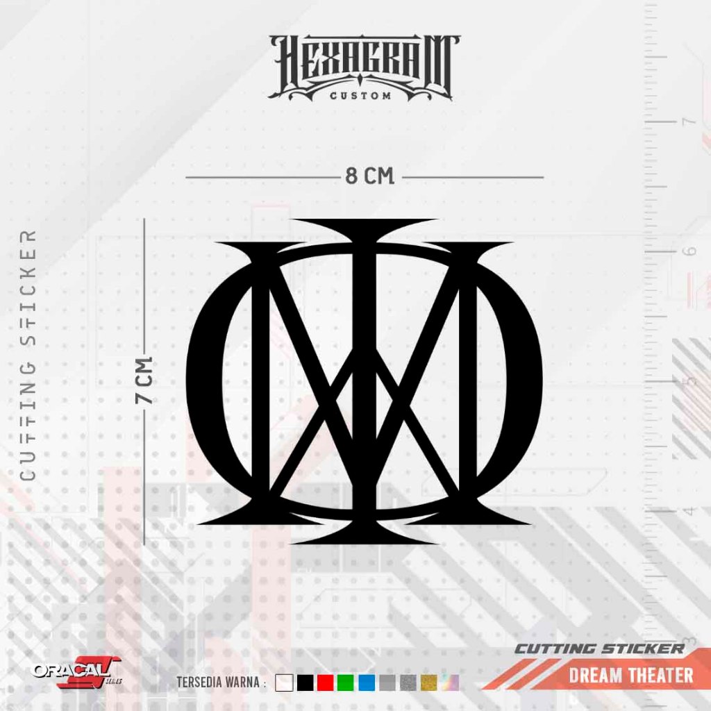 Jual Cutting Sticker Dream Theater Band Logo | Stiker Cutting Logo Band ...