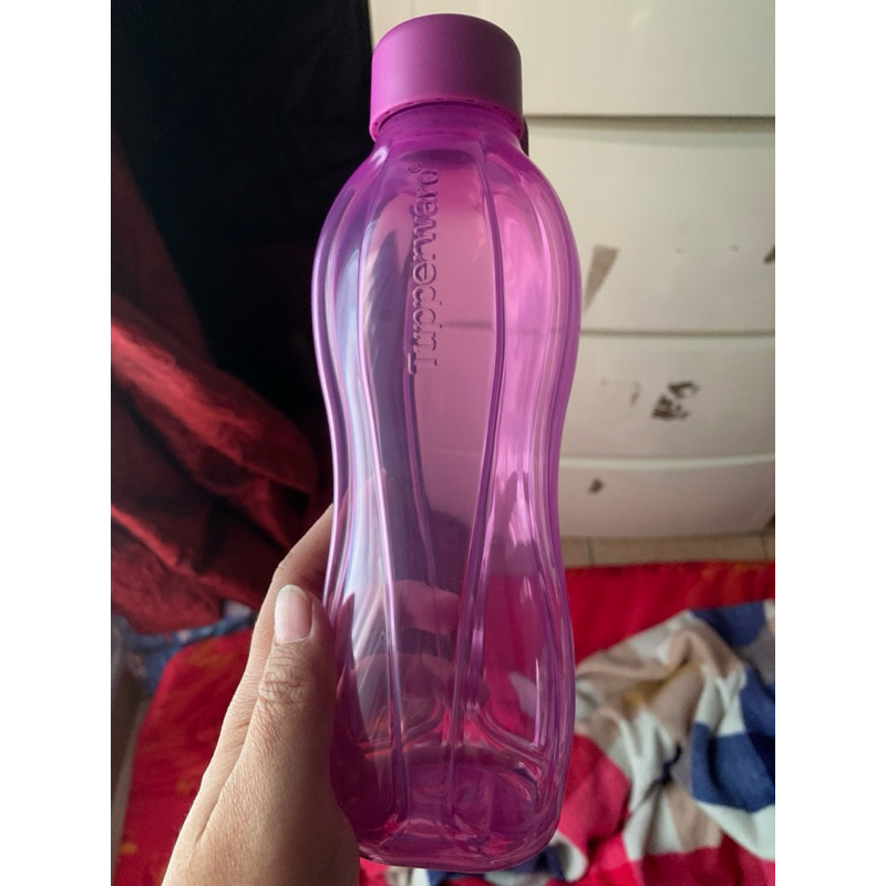 Jual 1 Pcs eco bottle 500 ml tupperware- ungu, botol minum tutup ulir ...