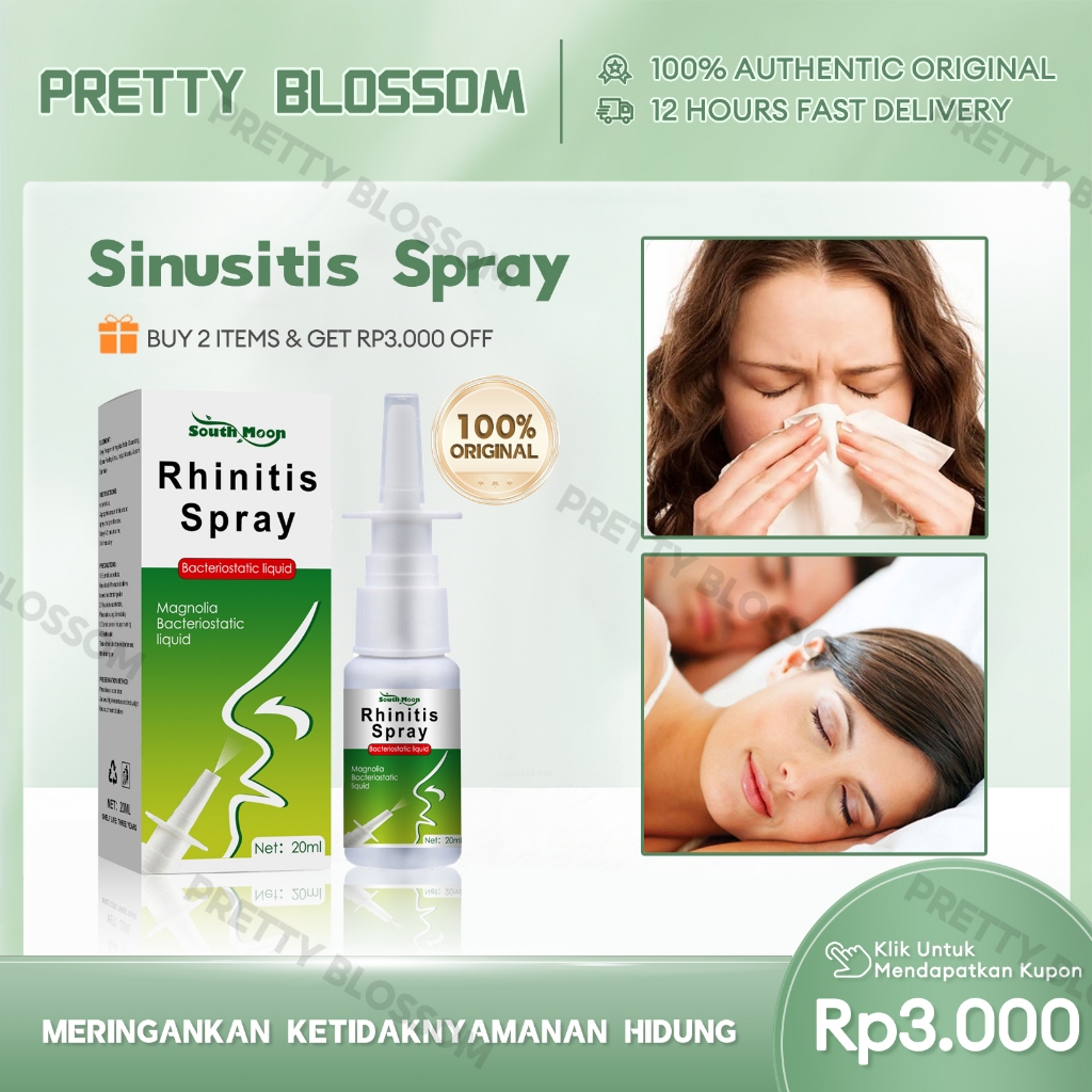 Jual South Moon Sinusitis Spray 20ml Sinusitis Semprot Hidung Obat ...