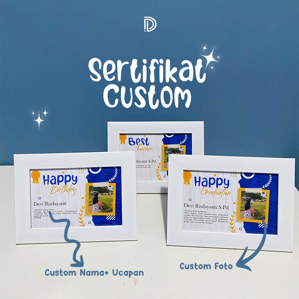 Jual Frame Sertifikat Custom Graduation/ Best Boyfriend /Girlfriend ...