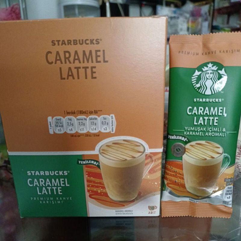 Jual Starbucks Sachet Turkiye Caramel Latte @23g | Shopee Indonesia