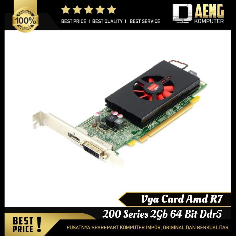 Jual Vga Card PC AMD Radeon R7 200 Series 2 GB 64 Bit DDR5 Profil Pc ...