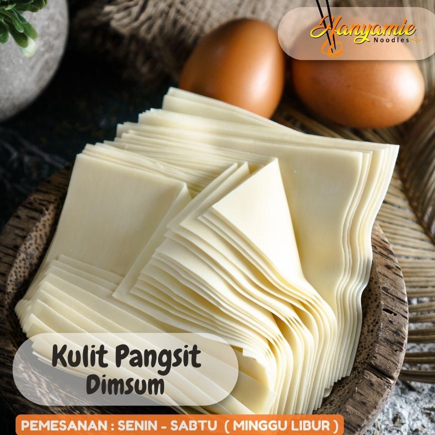 Jual Promo Sale kulit pangsit siomay dimsum rebus goreng hanyamie 5gr ...