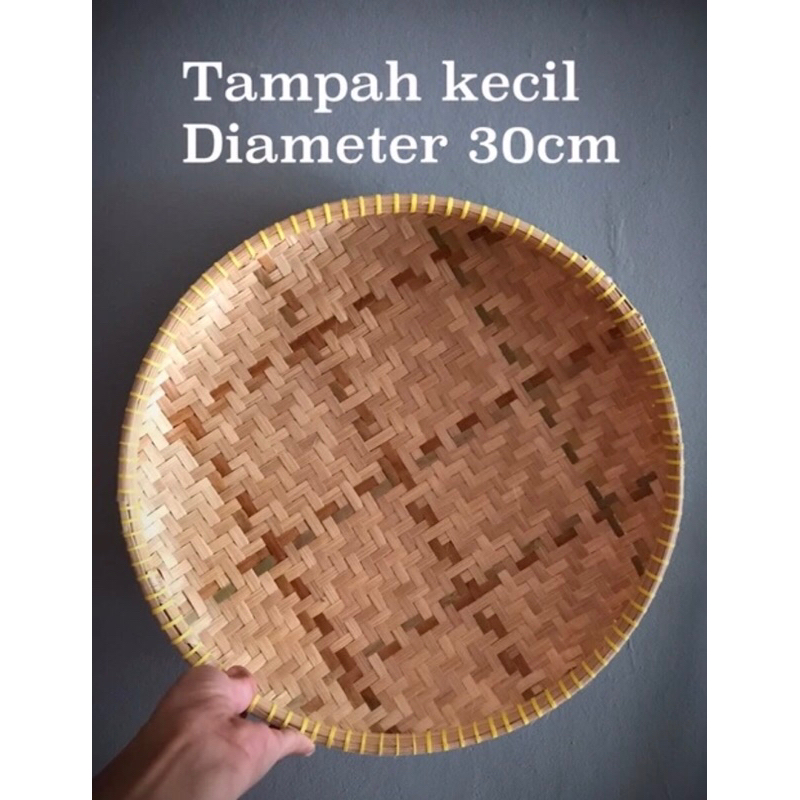 Jual Tampah bambu nyiru cecempeh diameter 30cm (cecempeh unyil ...
