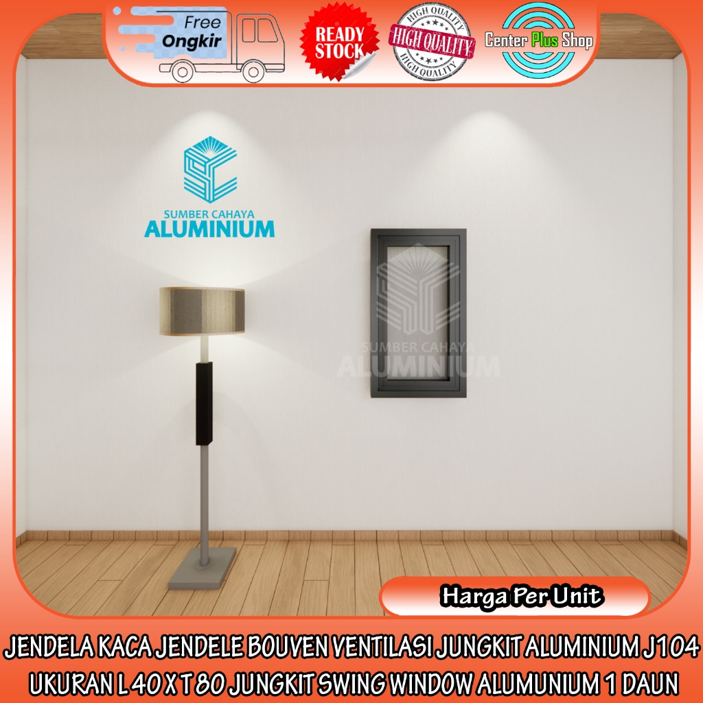 Jual [INSTANT] JENDELA KACA JENDELE BOUVEN VENTILASI JUNGKIT ALUMINIUM ...