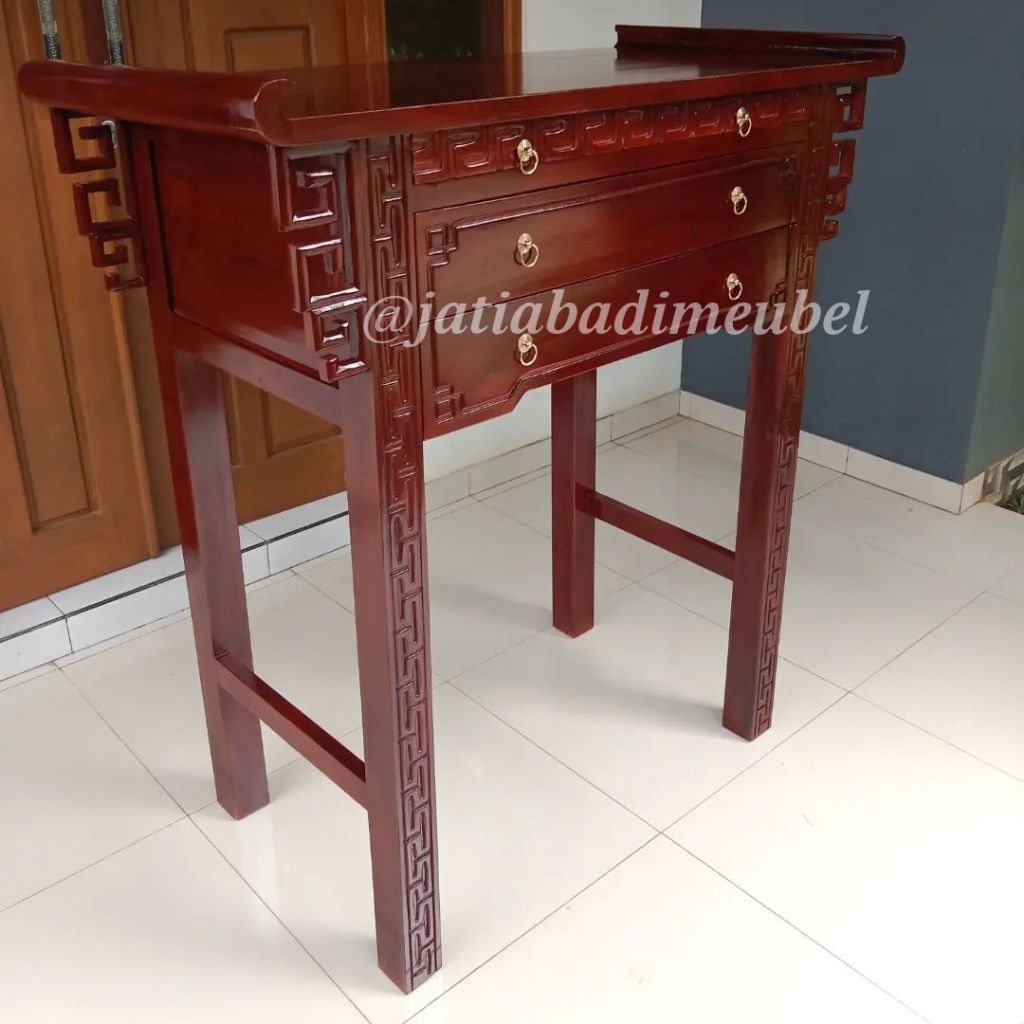 Jual Meja Altar Meja Sembahyang Meja Leluhur Minimalis Ukir Kayu Jati ...