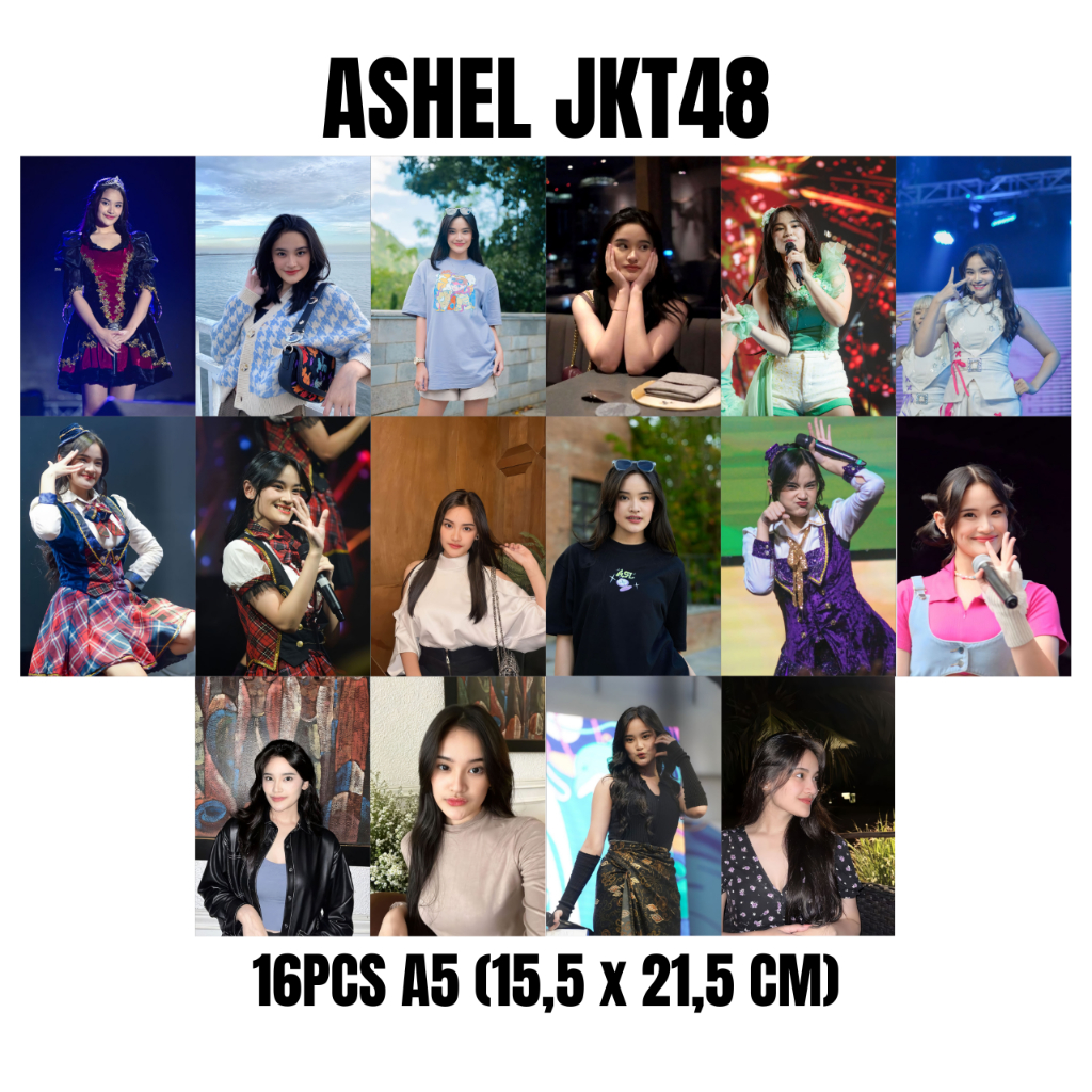 Jual Poster dinding Ashel JKT48 isi 16pcs | Shopee Indonesia