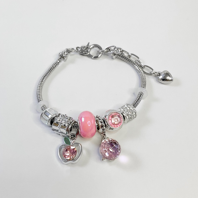 Jual Premium Gelang Pandora Charms Bracelet Serut Titanium Asli Wanita ...