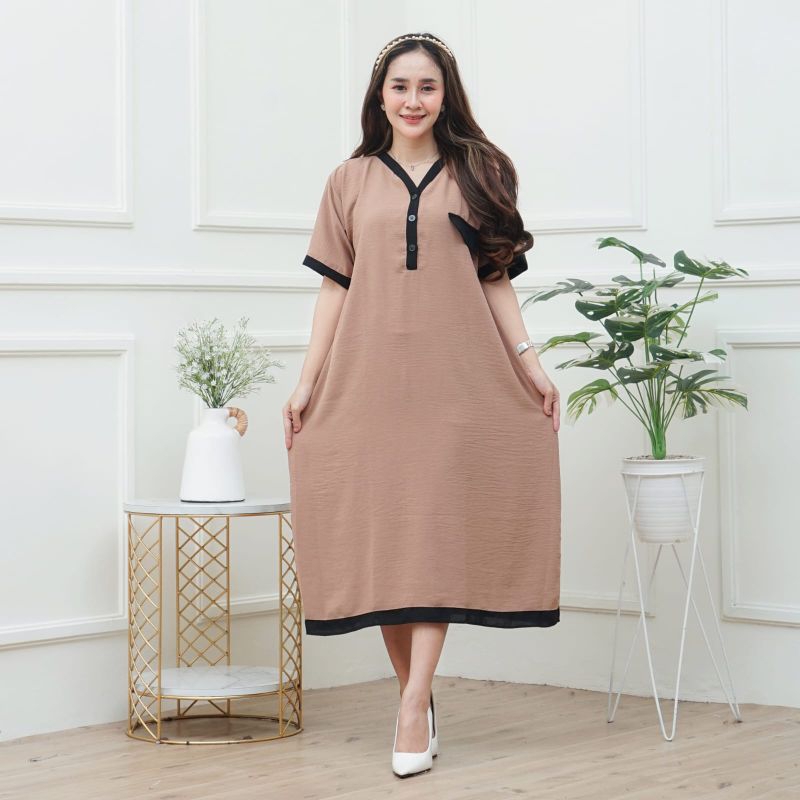 Jual DASTER CRINKLE WANITA TERBARU/BAJU TIDUR JUMBO BUSUI TERLARIS/BAJU ...