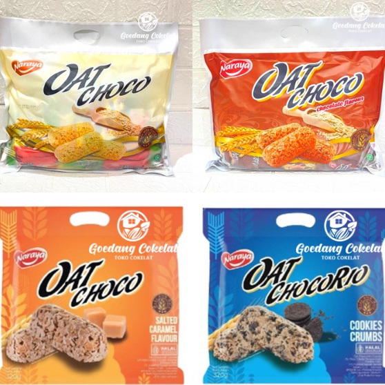 Jual Fresh Naraya Oat ChocoRio Choco Chocolate Original Cookies Crumbs ...
