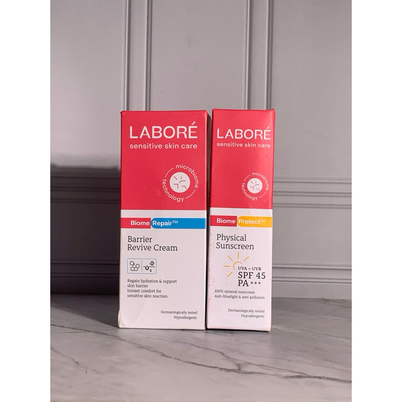 Jual labore barrier revive cream & physical sunscreen | Shopee Indonesia