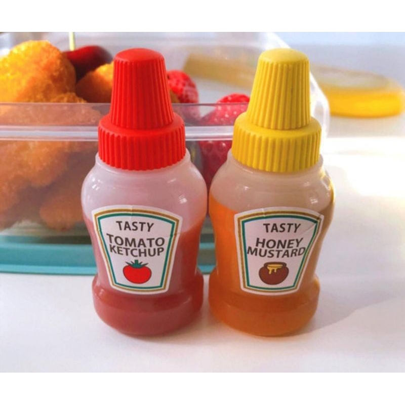 Jual Botol Saos Mini Tomato Ketchup Sauce Bottle 25ml Isi 2 pcs ...