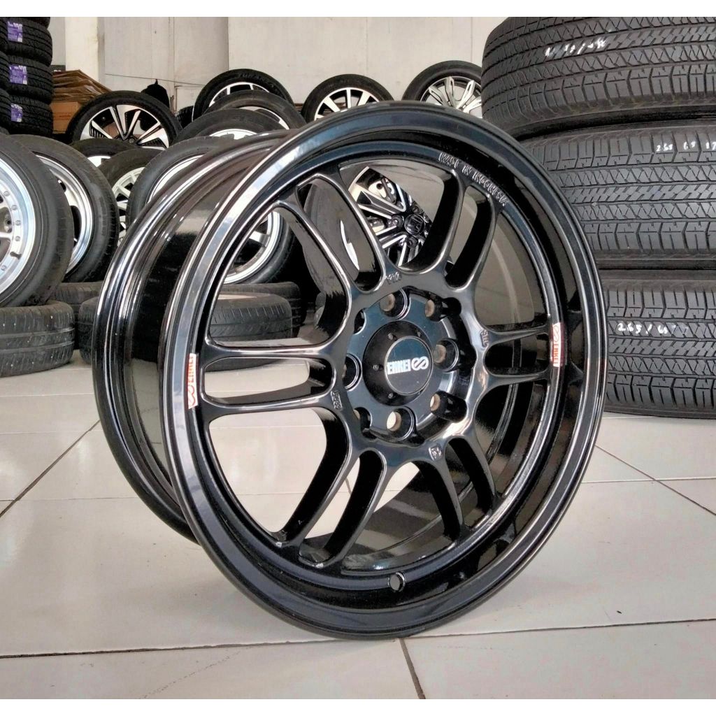 Jual velg rpf ring 16 pcd 4x100-114,3 black glossy mobil kijang,avanza ...