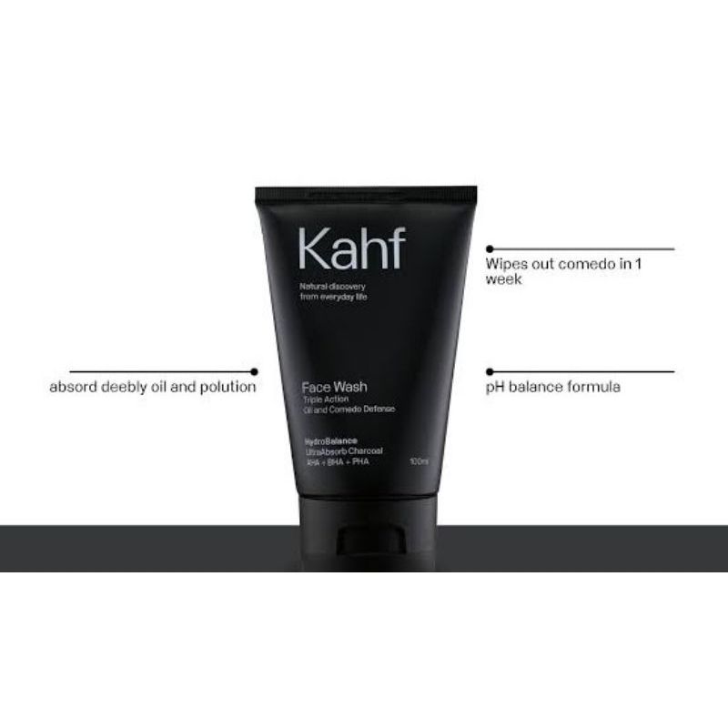 Jual Kahf facial wash hitam 100 g | Shopee Indonesia