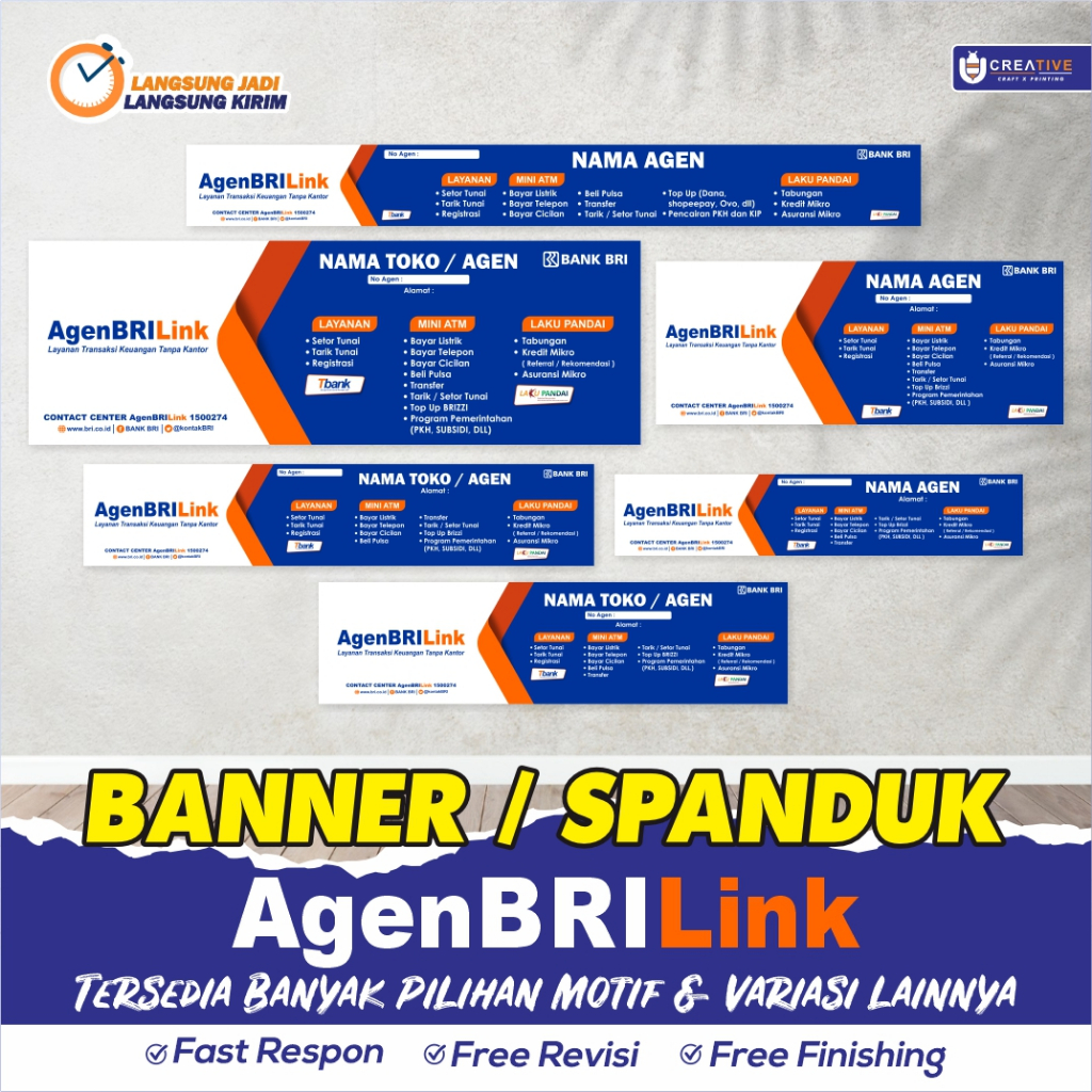 Jual Banner / Spanduk Agen BRILink (Custom Ukuran) | Shopee Indonesia