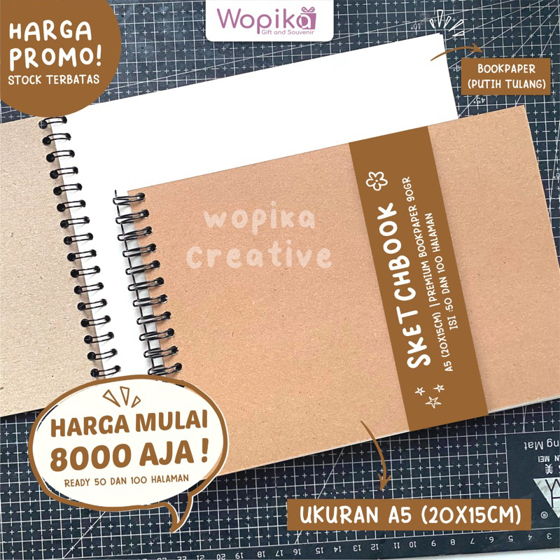 Jual SKETCHBOOK, NOTEBOOK, SKETSA BOOK A5 PREMIUM | Shopee Indonesia