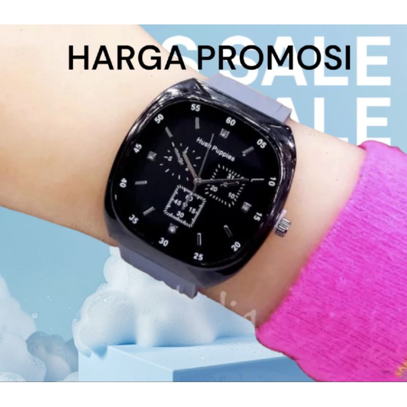 Jual JAM TANGAN WANITA ELEGAN / Jam Tangan Hush PUPPIES Rubber Terlaris ...
