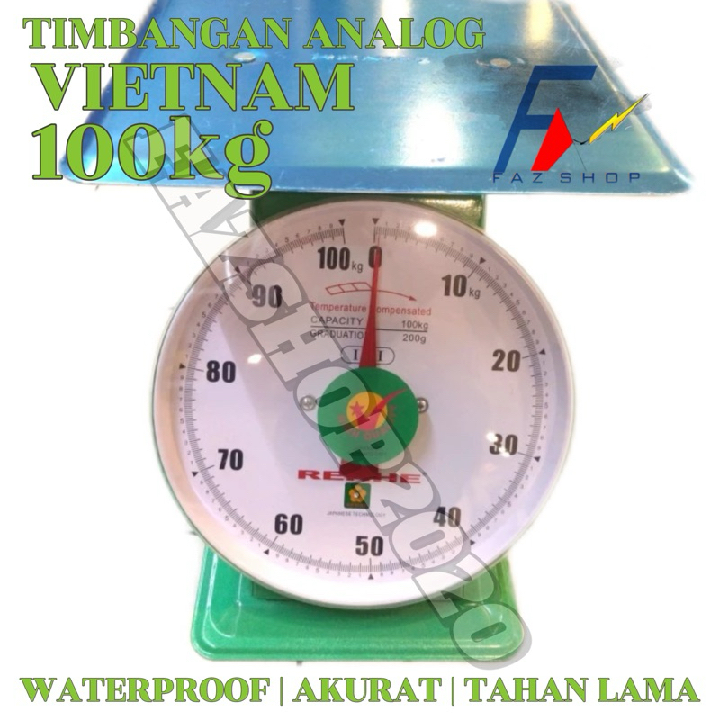 Jual TIMBANGAN DUDUK JARUM ANALOG VIETNAM RENHE 100kg | Shopee Indonesia