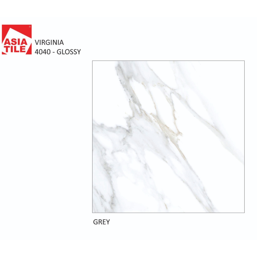 Jual Keramik Lantai Asia Tile Virginia Grey 40x40 cm | Shopee Indonesia