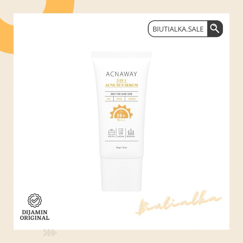 Jual ACNAWAY 3 in 1 Acne Sun Serum with BHA + BSASM + Ceramide 50g ...