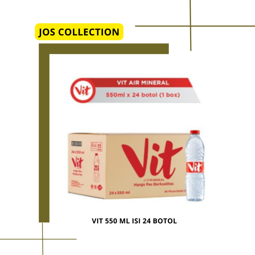 Jual VIT Air Mineral 550 ML Isi 24 Botol | Shopee Indonesia