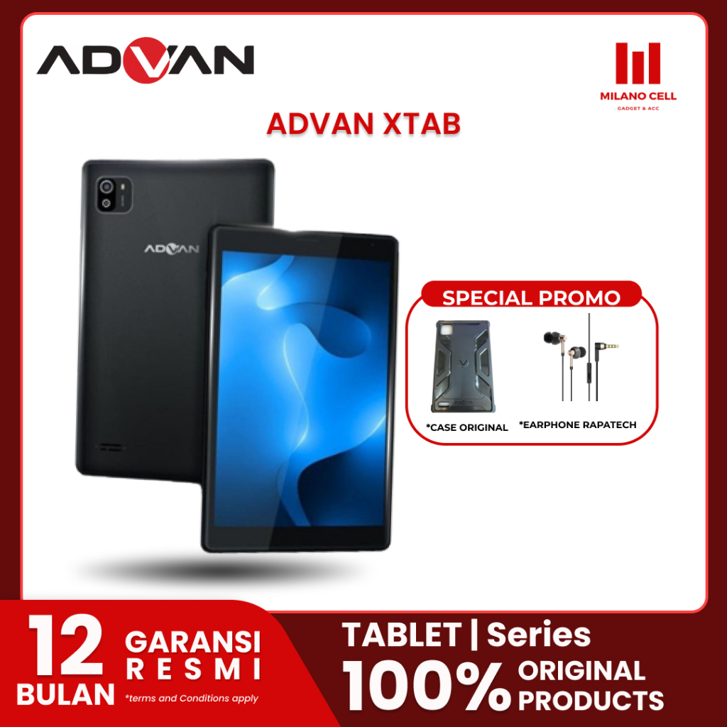 Jual Advan XTAB 4/64GB | 8 inci | T310 Quadcore | Tablet Android 13 ...